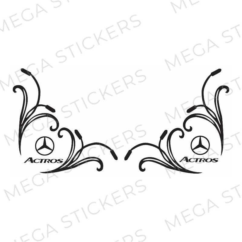 Mercedes ACTROS Seitenfenster Aufkleber – megastickers.de