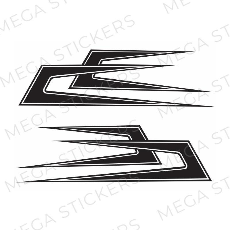 Zacken LKW Aufkleber – megastickers.de