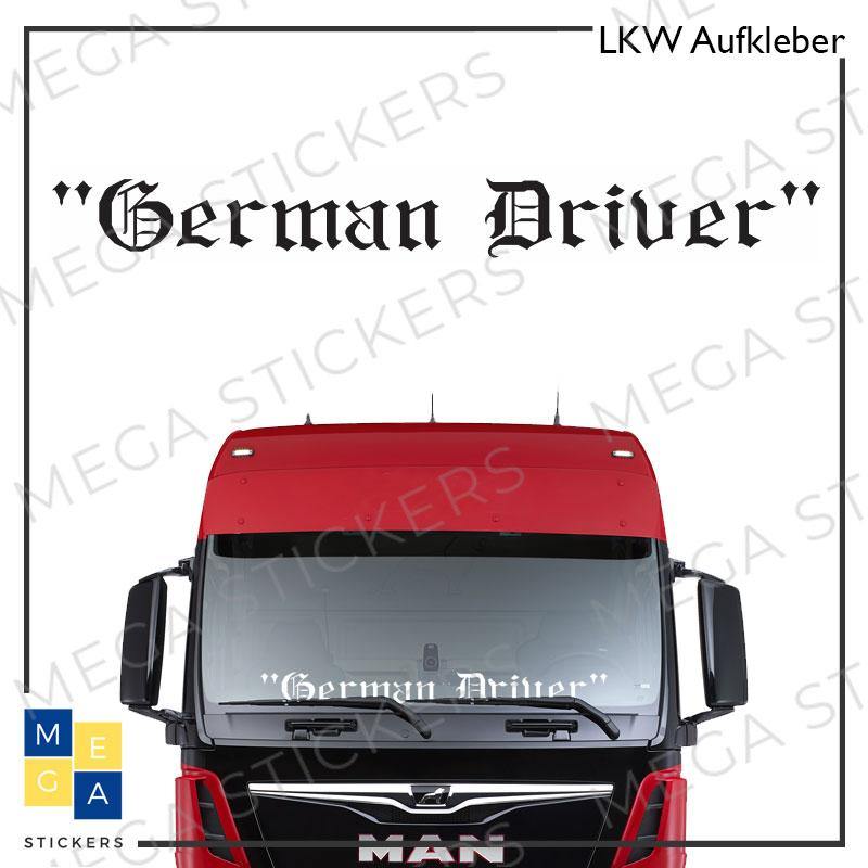 "German Driver" LKW Frontscheibe Aufkleber Sticker – megastickers.de