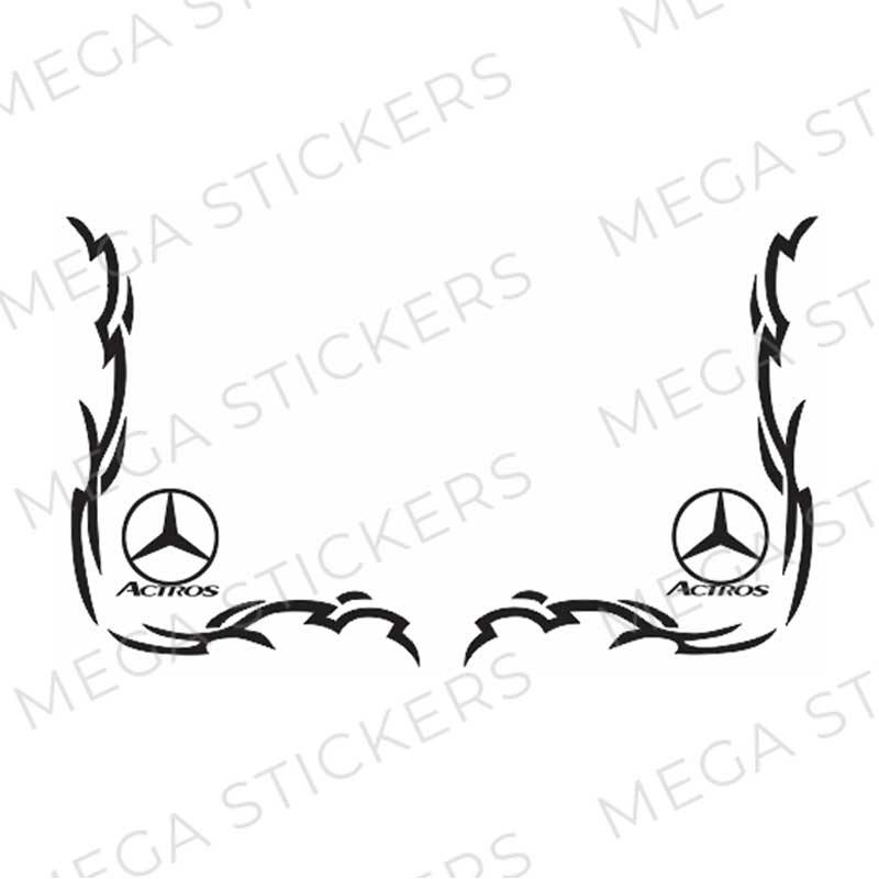 Mercedes Actros Seitenfenster Aufkleber – megastickers.de